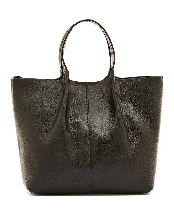Il Bisonte Nina Pleated Leather Crossbody