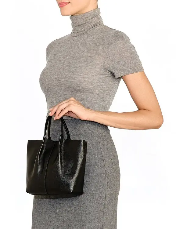 Il Bisonte Nina Pleated Leather Crossbody