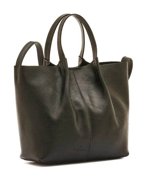 Il Bisonte Nina Pleated Leather Crossbody