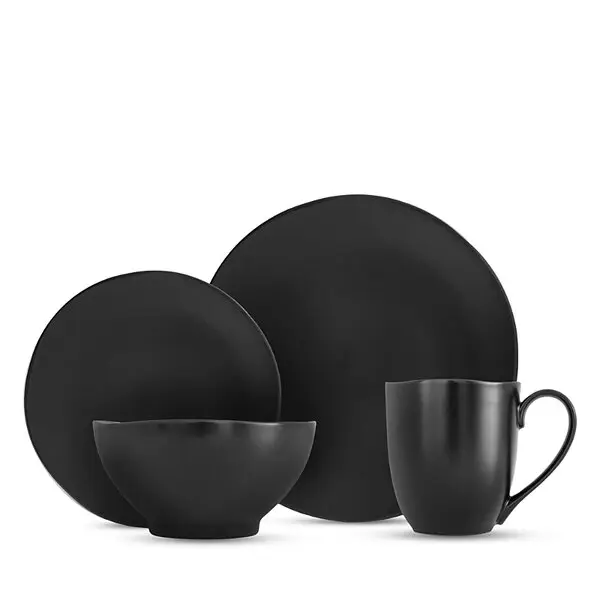 FORTESSA Heirloom 16-piece Dinnerware Set - Charcoal