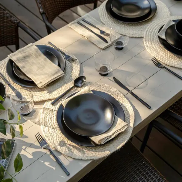 FORTESSA Heirloom 16-piece Dinnerware Set - Charcoal