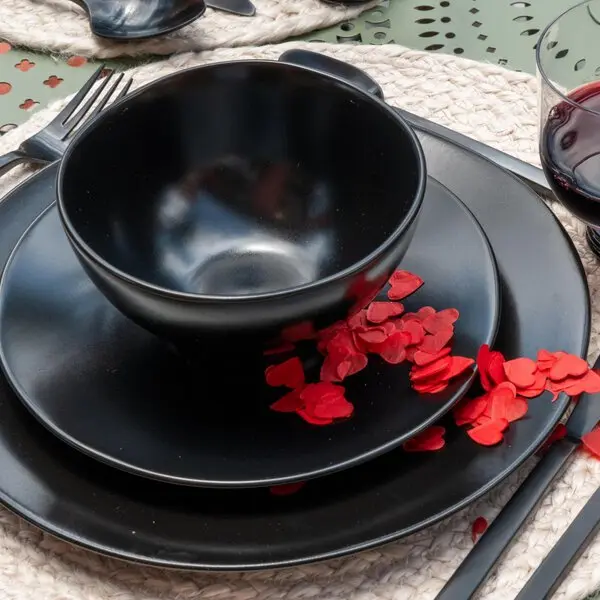 FORTESSA Heirloom 16-piece Dinnerware Set - Charcoal