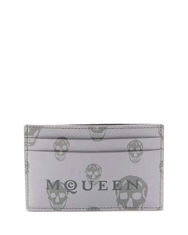 Alexander McQueen Printed Skull Cardcase - Pearl Beige