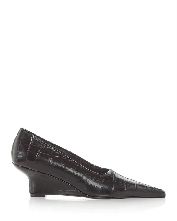 TOTEME Sharp Wedge Pointed Pumps - Black