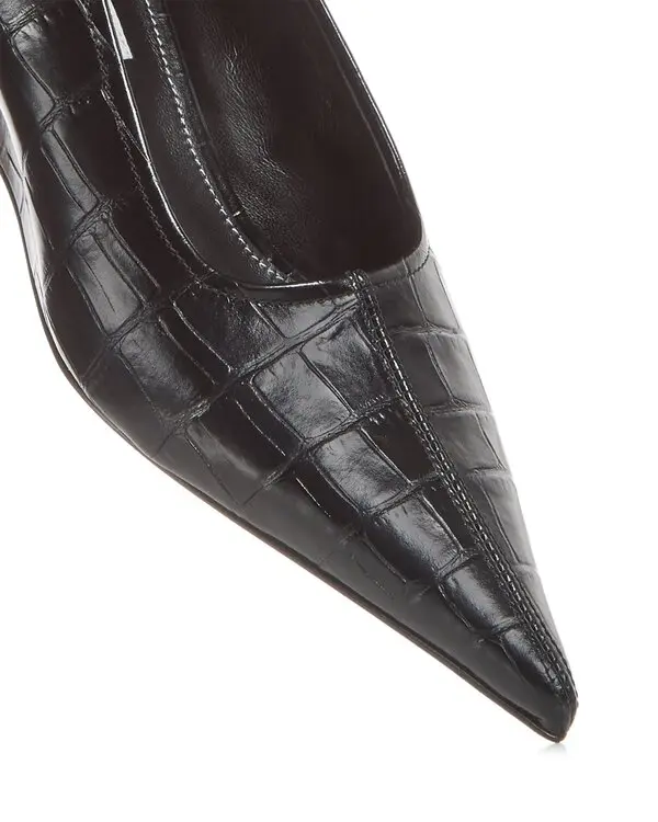 TOTEME Sharp Wedge Pointed Pumps - Black