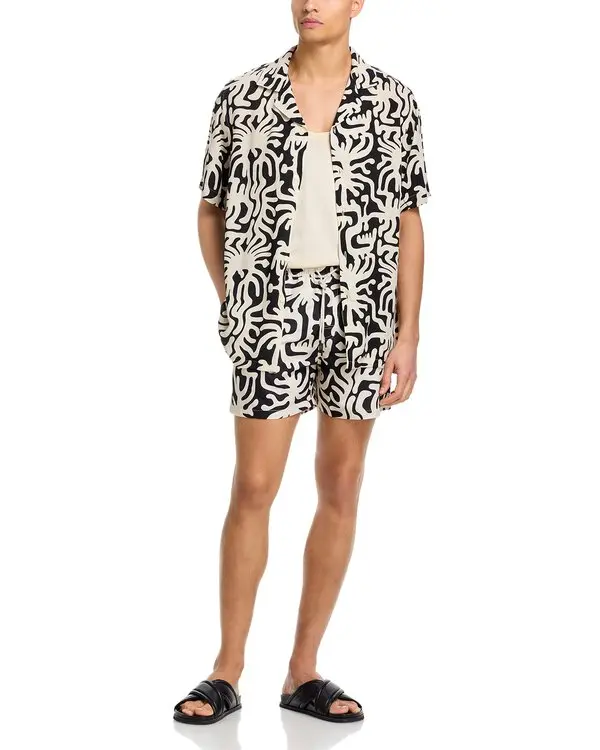 Oas Loefy Rocco Patterned Shirt - Black