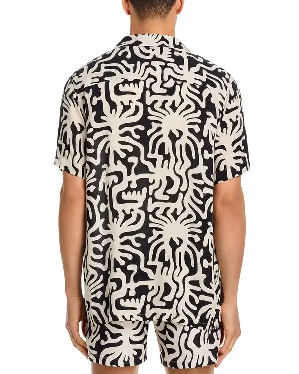 Oas Loefy Rocco Patterned Shirt - Black