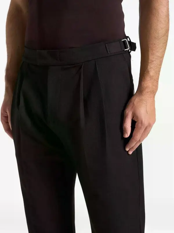 Manière De Voir Pierre Textured Pleated Trousers