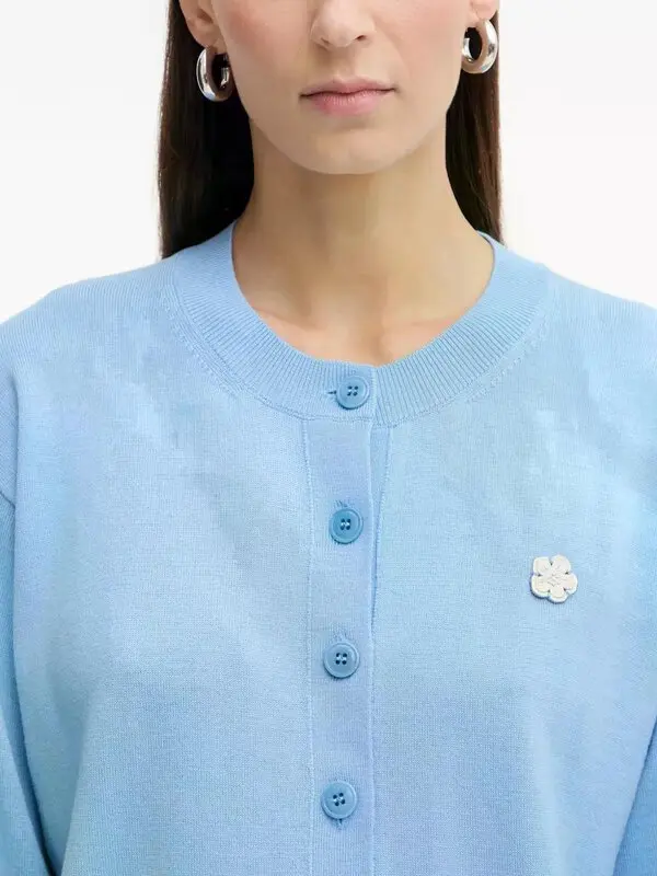Kenzo Boke Flower Buttoned Cardigan - Blue