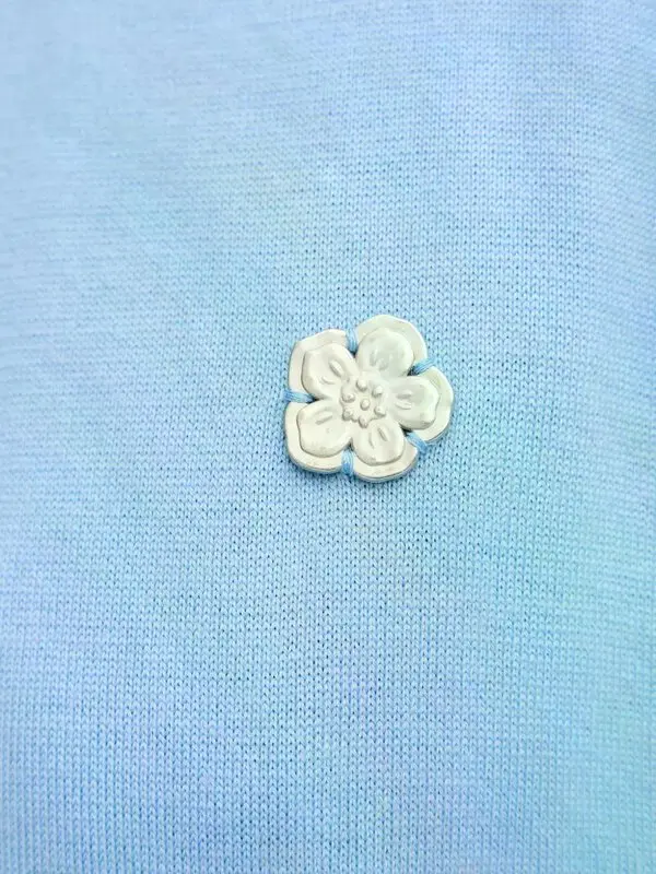 Kenzo Boke Flower Buttoned Cardigan - Blue