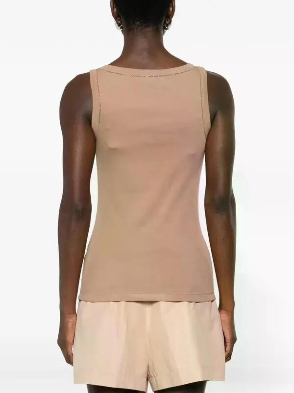 Fabiana Filippi Embellished Sleeveless Top - Neutrals