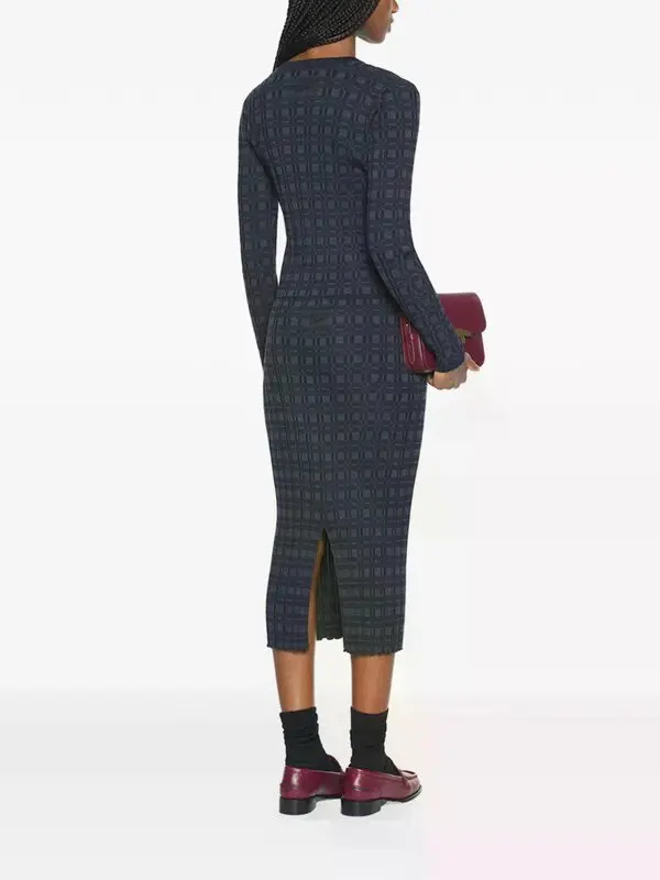 Maison Kitsuné Patterned V-neck Knitwear