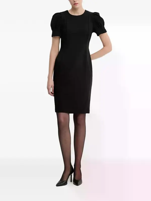 Dkny Puff-sleeve Mini Dress