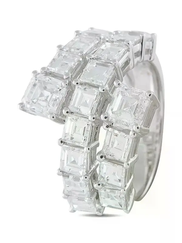 LB EXCLUSIVE Diamond And White Gold Ring - Silver