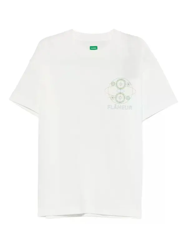 FLANEUR Speaker Graphic-print T-shirt - White