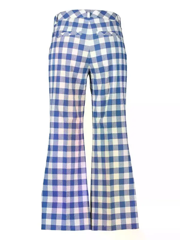 MAISON COMMON Flared Seersucker Trousers