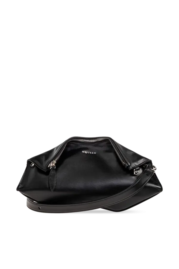 Alexander McQueen Manta Shoulder Bag - Black