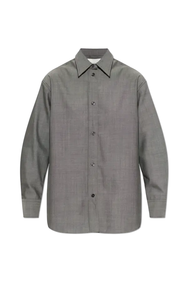 Studio Nicholson Rouen' Wool Shirt - Grey