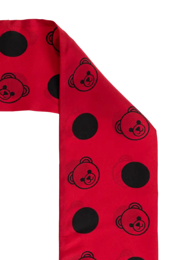 Moschino Silk Scarf - Red