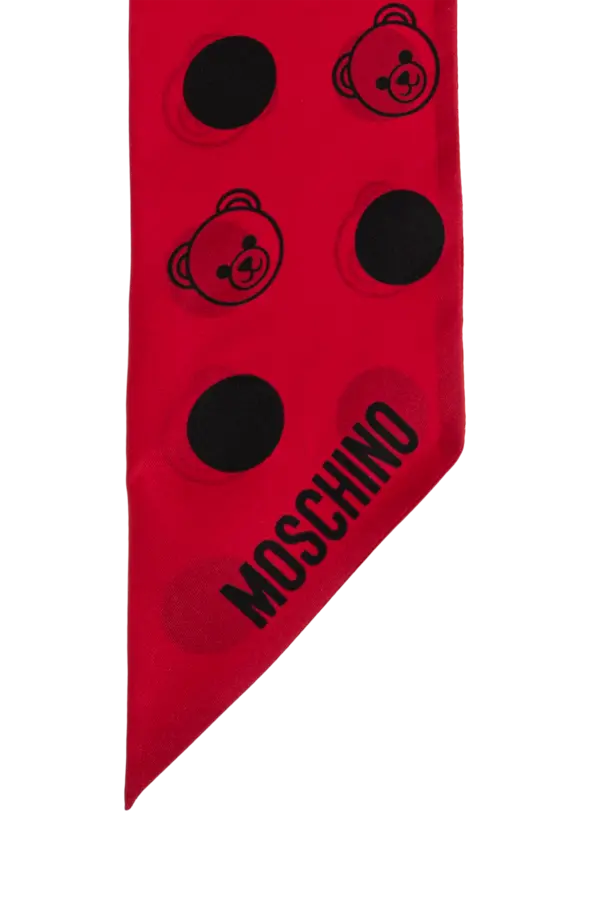 Moschino Silk Scarf - Red
