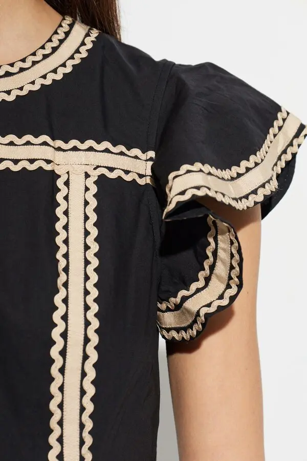 Ulla Johnson Flared Silhouette Dress With Ruffle Details