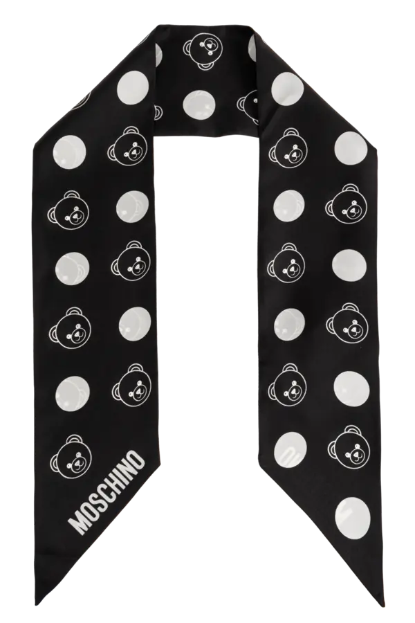 Moschino Silk Scarf - Black
