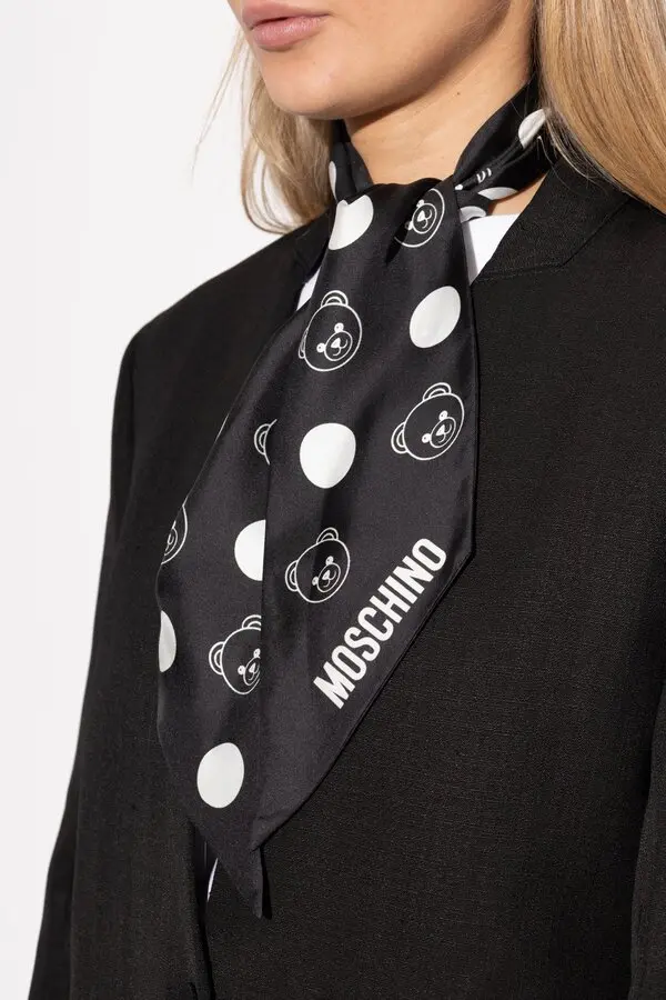 Moschino Silk Scarf - Black