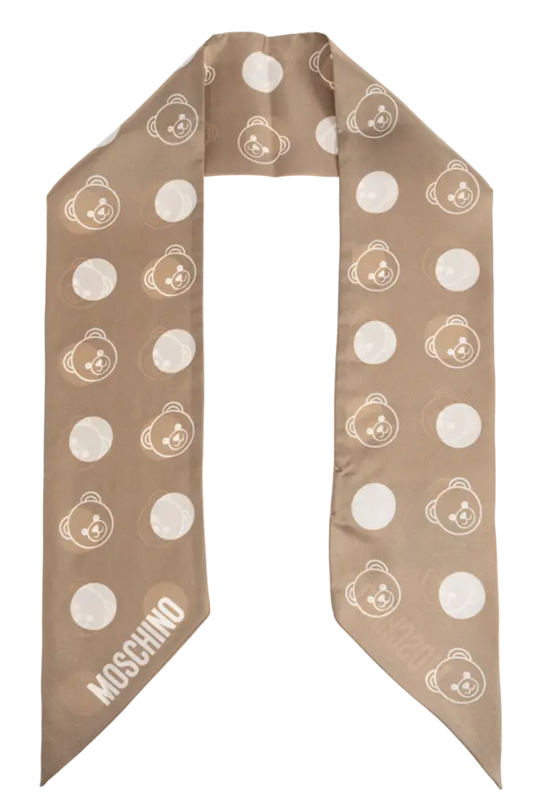 Moschino Silk Scarf - Beige