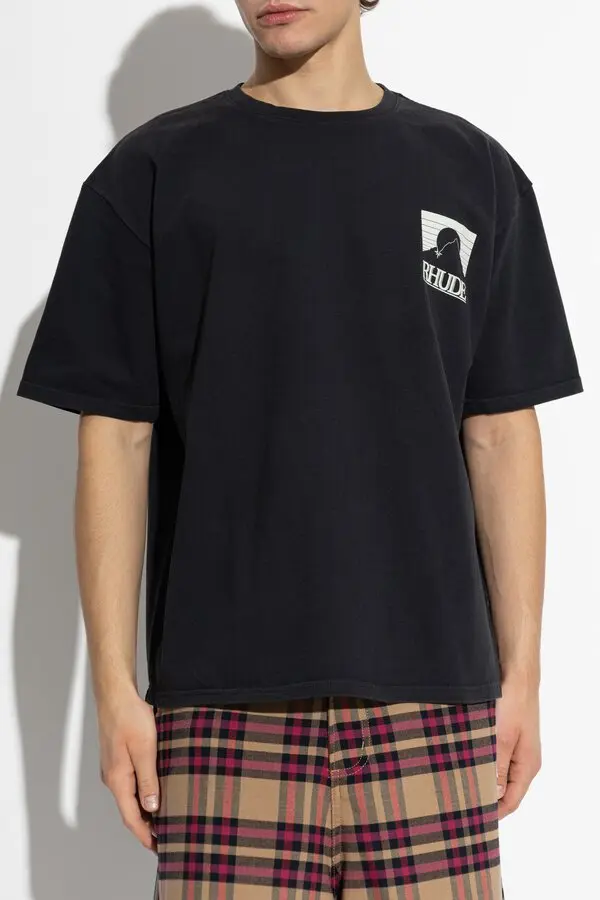 Rhude T-shirt With Logo - Black