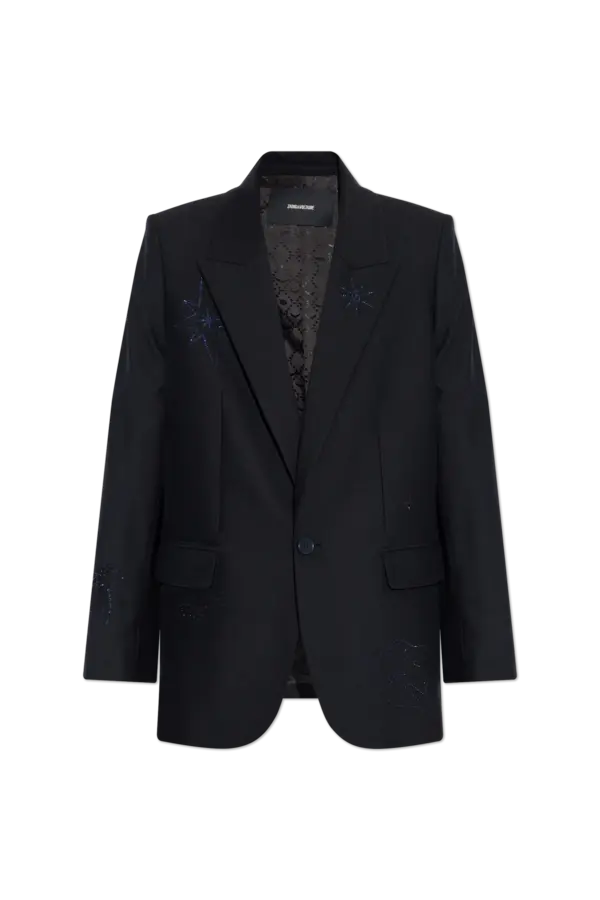 Zadig&Voltaire Blazer With Embroidered Star Motifs