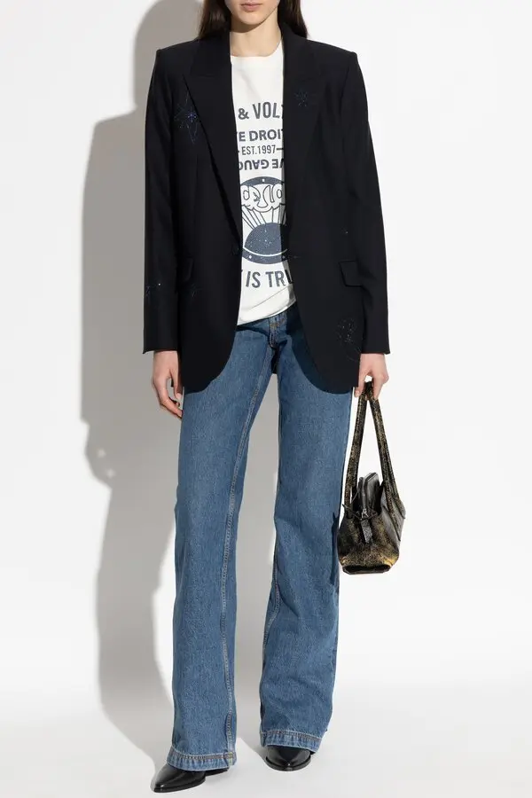 Zadig&Voltaire Blazer With Embroidered Star Motifs