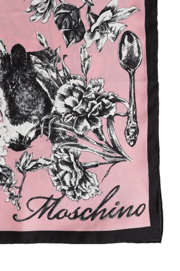 Moschino Silk Scarf With Print