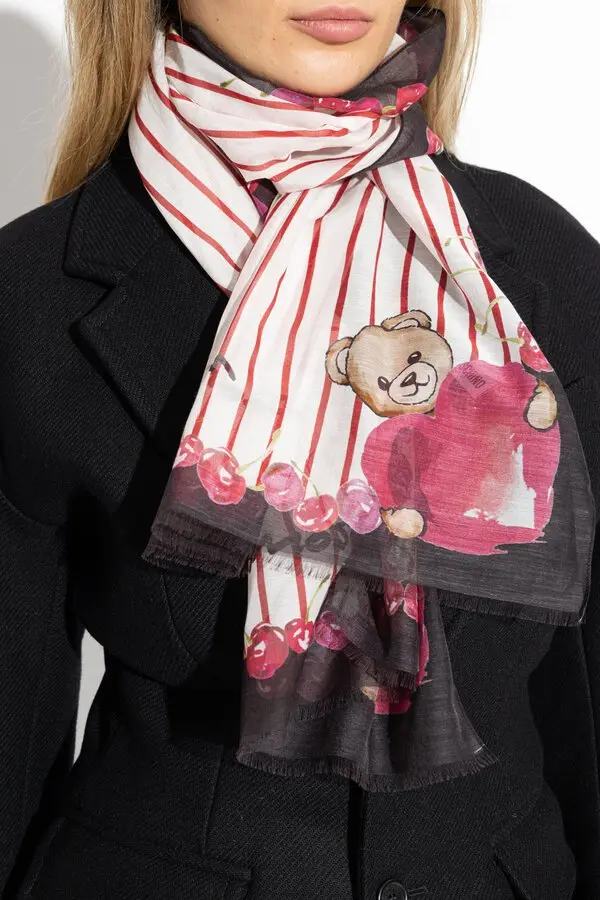 Moschino Scarf With Print - Multicolour
