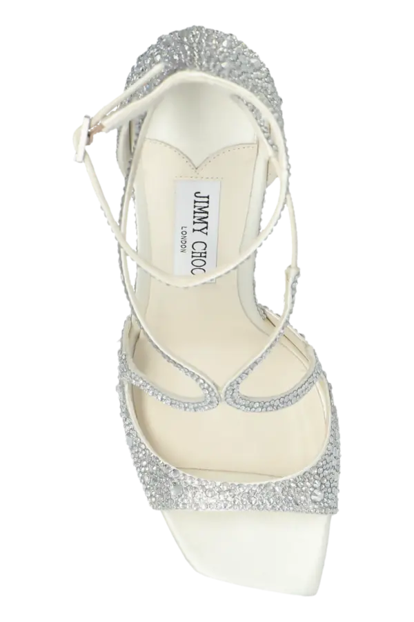 JIMMY CHOO Azia’ Heeled Sandals - Silver