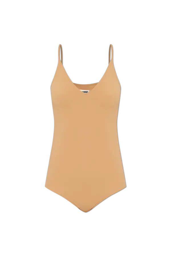 JIL SANDER V-neck Camisole Bodysuit - Beige