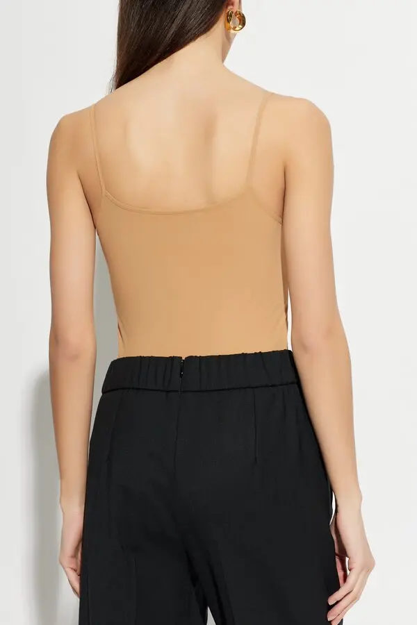 JIL SANDER V-neck Camisole Bodysuit - Beige