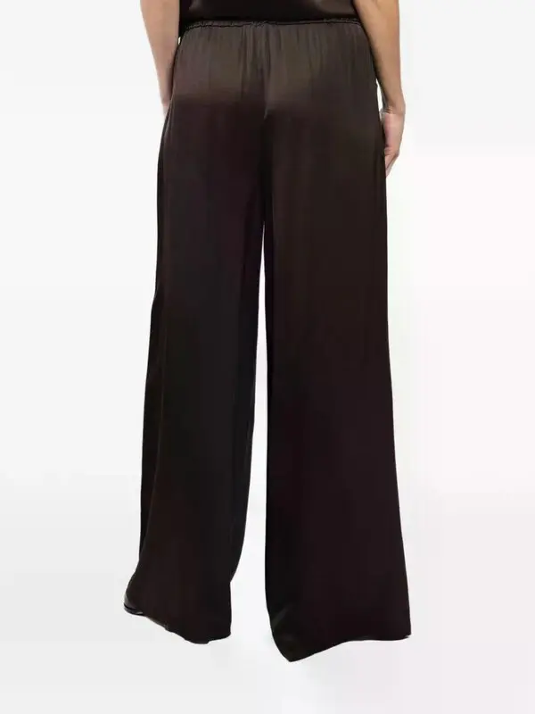 ANY PLACE Drawstring-waist Satin Trousers