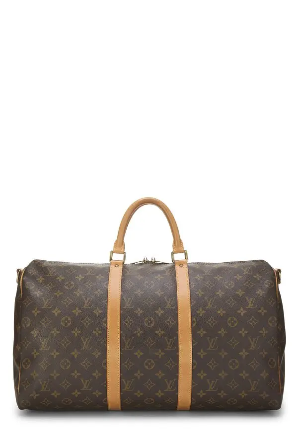 LOUIS VUITTON Monogram Keepall Bandouliere 50 - Brown
