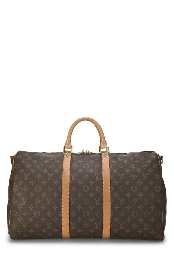 LOUIS VUITTON Monogram Keepall Bandouliere 50 - Brown