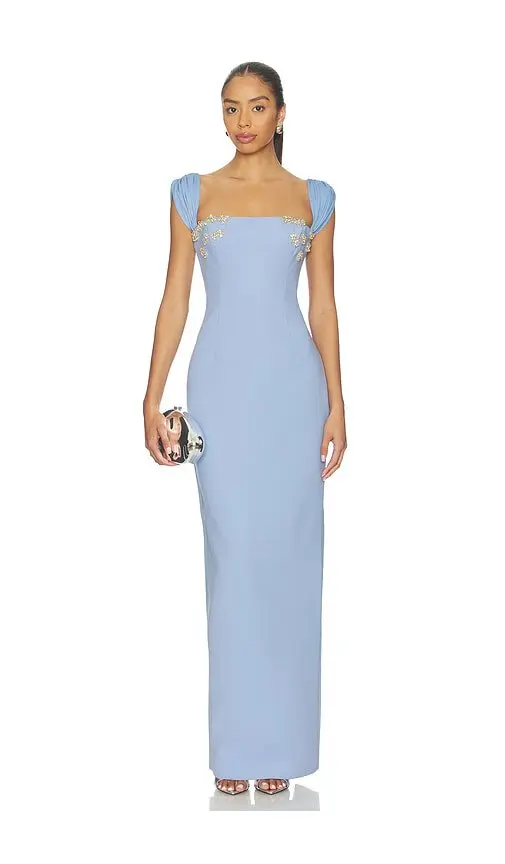 Rachel Gilbert Malia Gown - Blue