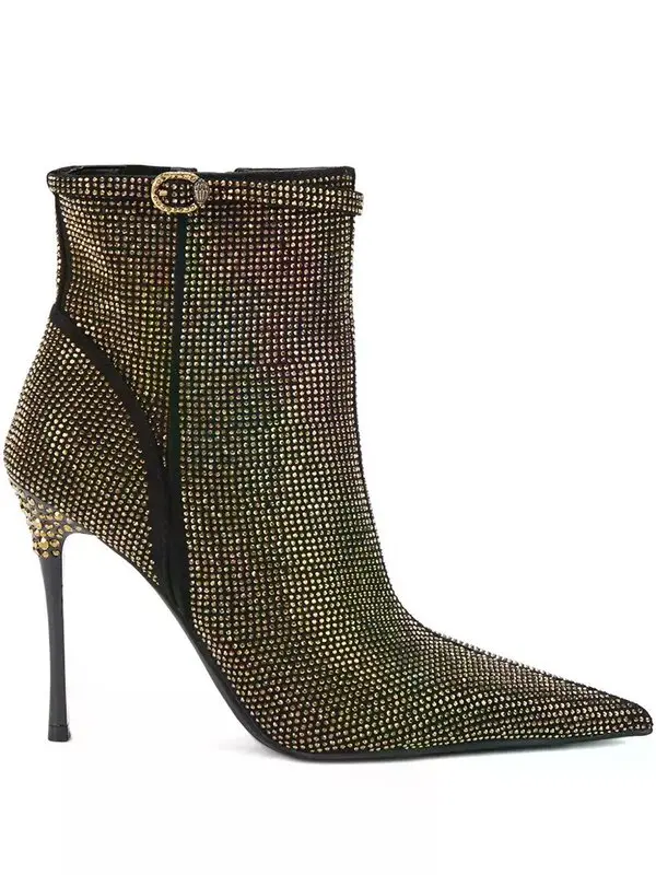 Kurt Geiger Embellished Heeled Boots - Black
