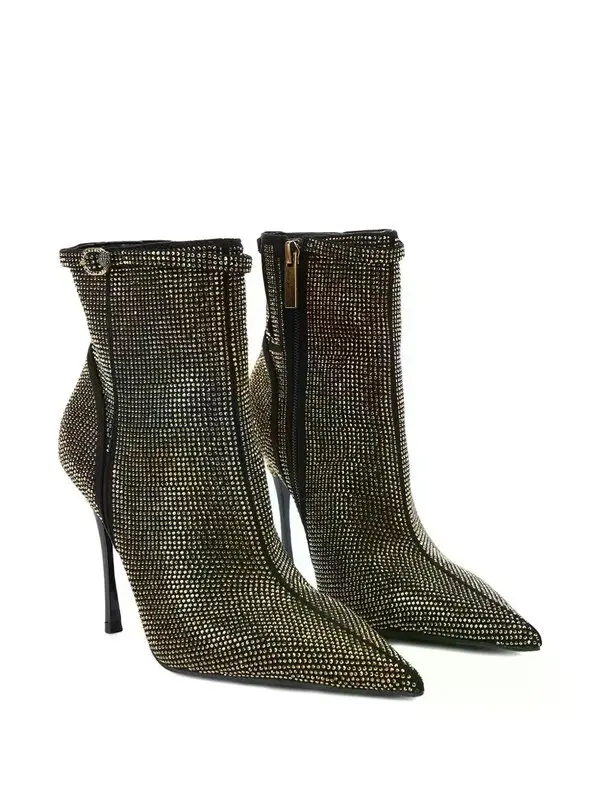 Kurt Geiger Embellished Heeled Boots - Black