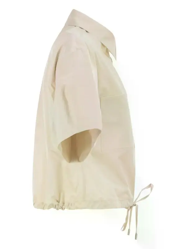 Peserico Drawstring-detail Shirt - Neutrals