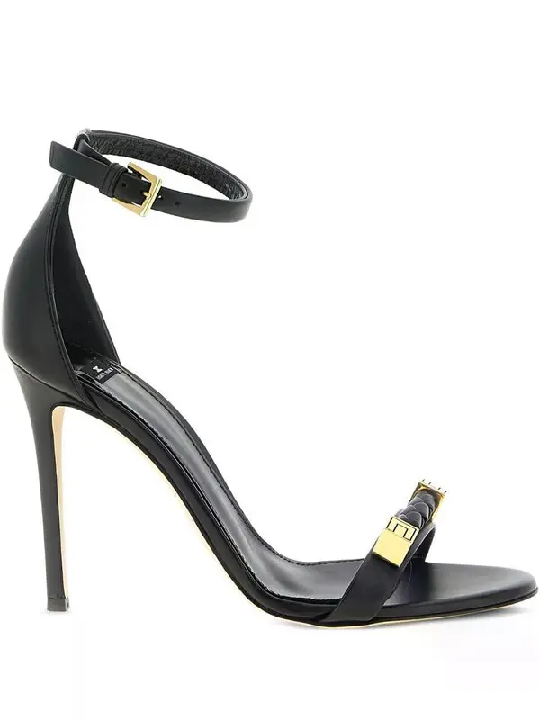 Elisabetta Franchi Woven Logo Sandals