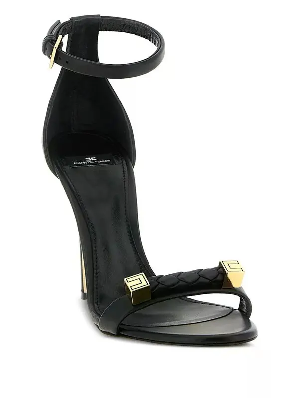 Elisabetta Franchi Woven Logo Sandals