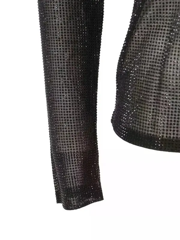 Michael Kors Embellished Mesh Top
