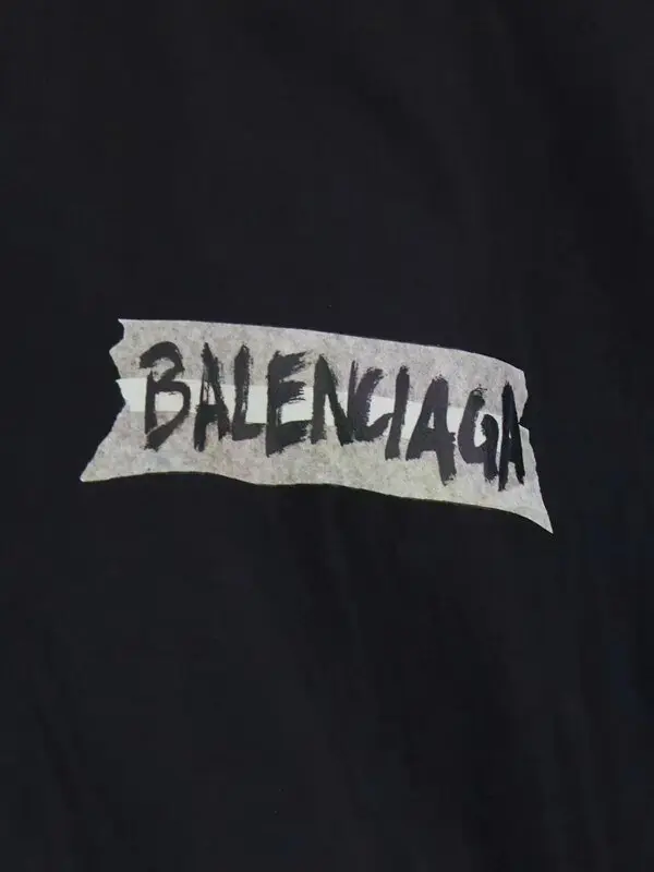 Balenciaga Zip Up Coat - Black