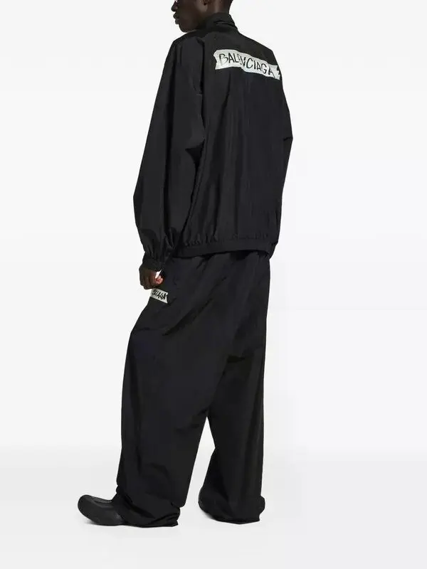 Balenciaga Zip Up Coat - Black
