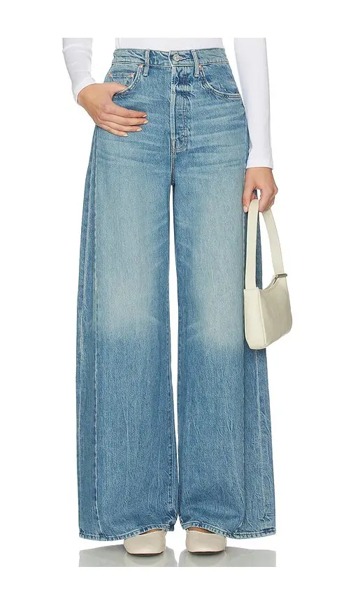 MOTHER Petite Pipe-dream Button Sneak Jeans