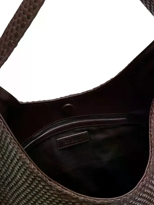 ST. AGNI Lattice-weave Large Tote Bag